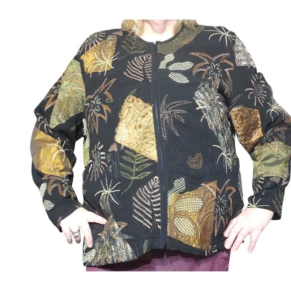 Laura Ashley | Jackets & Coats | Laura Ashley Size 2x Plus Metallic ...